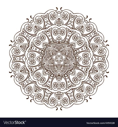 Vintage Circular Pattern Of Indian Royalty Free Vector Image