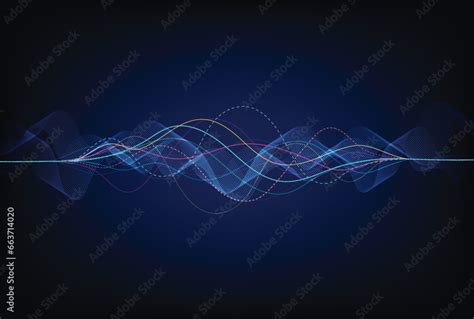 Wave Lines Flowing Dynamic Artificial Intelligence Deep Learning Visualization Networks Concept