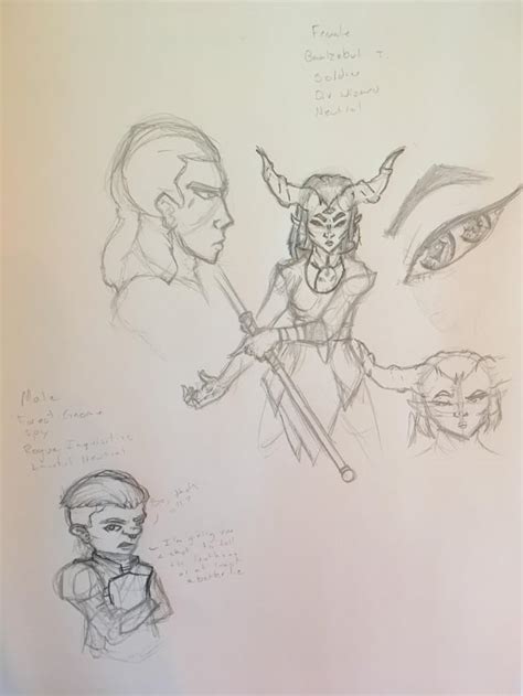 just some randomly generated dnd npcs r sketches