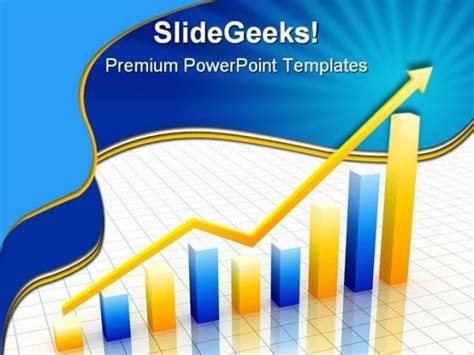 Yellow And Blue Graph Business Powerpoint Themes And Powerpoint Slides 0611