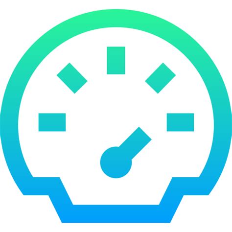 Speedometer Super Basic Straight Gradient Icon