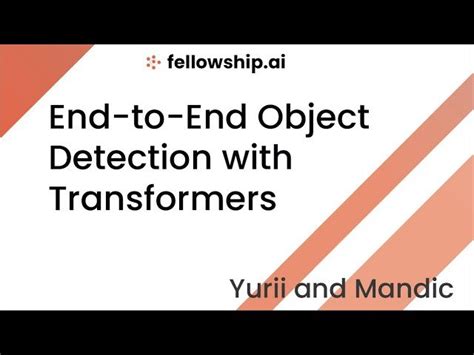 Free Video End To End Object Detection With Transformers From