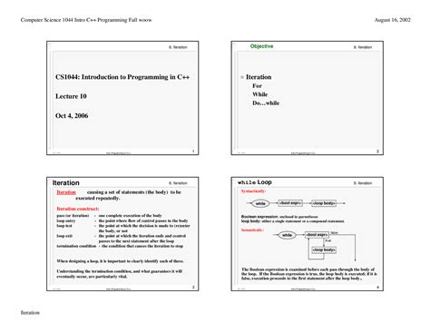 Lecture 10 Introduction To Programming In C Cs 1044 Docsity