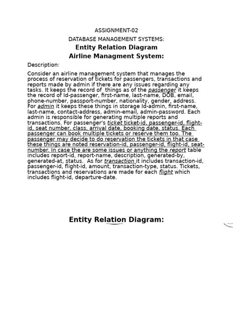 Database Erd Assignment 2 Pdf
