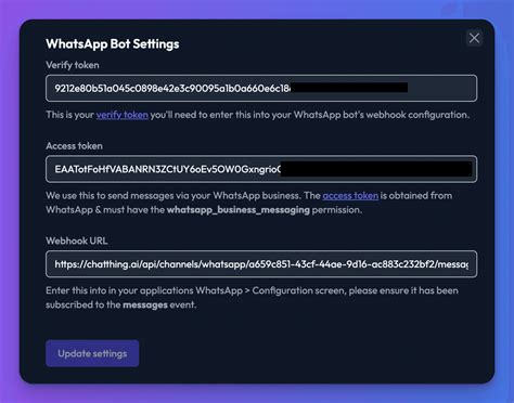 whatsapp chat thing documentation