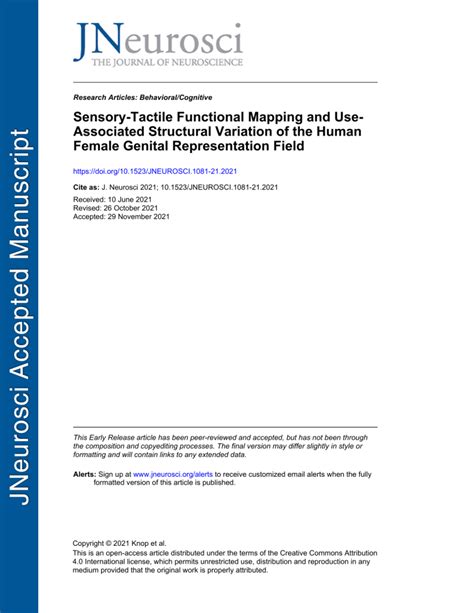 Sensory Tactile Functional Mapping And Use