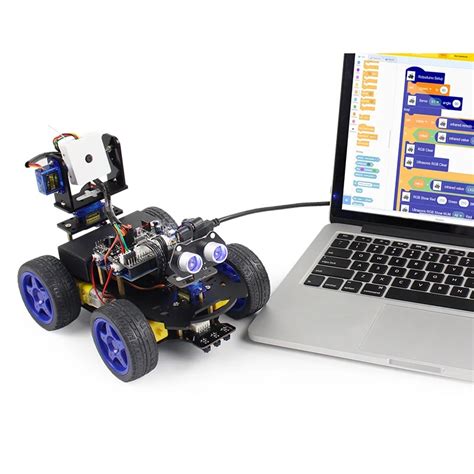 หุ่นยนต์ igenius yahboom roboduino arduino uno r3 robot line tracking smart robot car เขียน