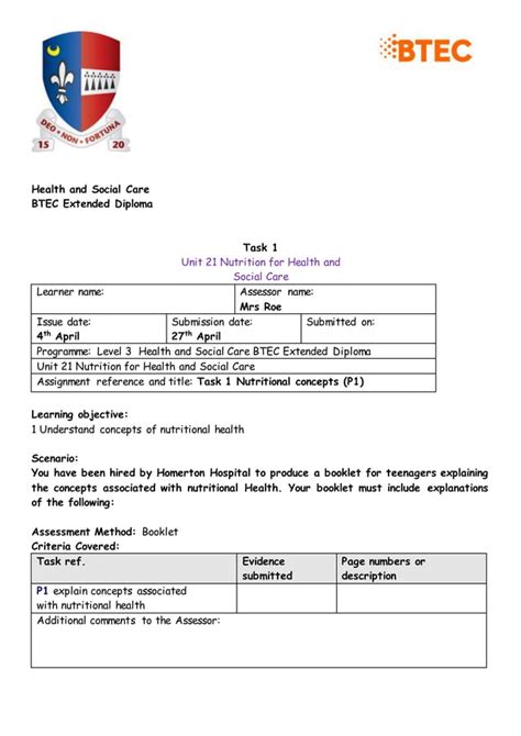 Unit 21 Assignment Docx Medical Health