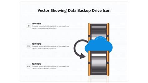 vector showing data backup drive icon powerpoint templates slides and