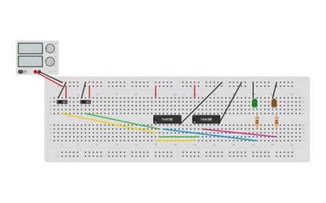 Circuit Design Lab 2 Half Adder Tinkercad