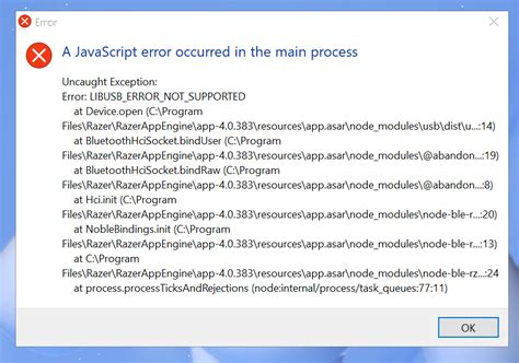 Libusb Error And Dock Not Detected Razer Insider