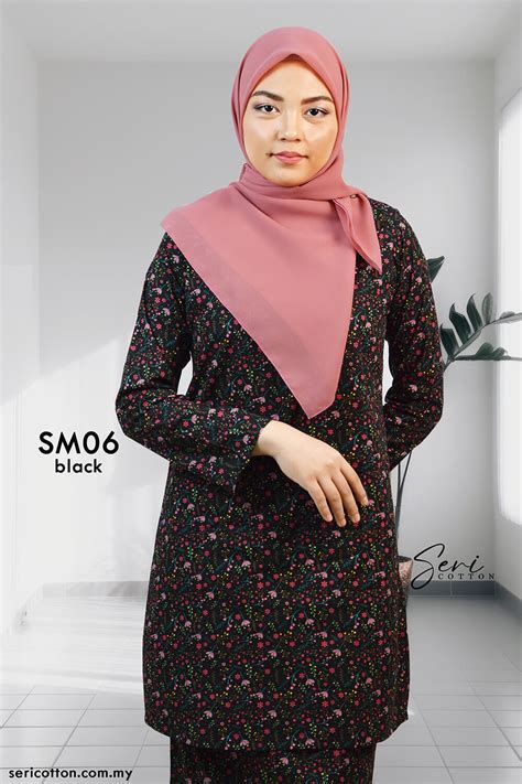 Kurung Mini Moden Seri Mawar Sm06 Seri Cotton