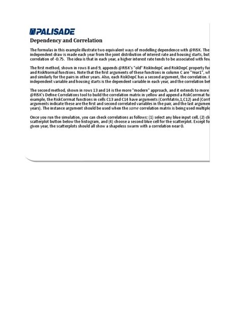 Dependency And Correlation Dependency And Correlation Pdf