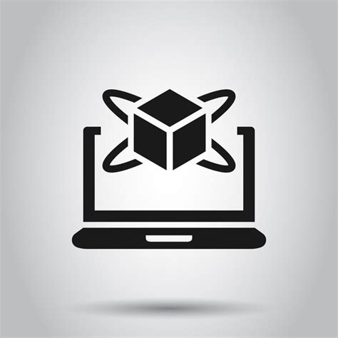 Premium Vector Computer Simulation Icon In Flat Style Vr Device