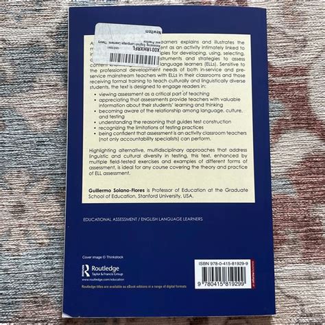 Assessing English Language Learners By Guillermo Solano Flores
