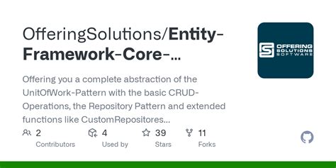 Github Offeringsolutionsentity Framework Core Generic Repository Offering You A Complete