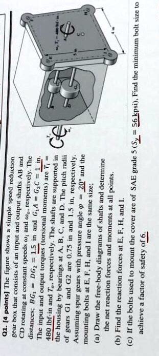 Solved Q1 4 Points The Figure Shows A Simple Speed Reduction The Input And Output Torques