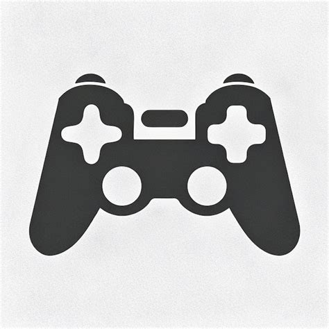 A Black And White Image Of A Controller With The Number 3 On It Premium Ai Generated Vector