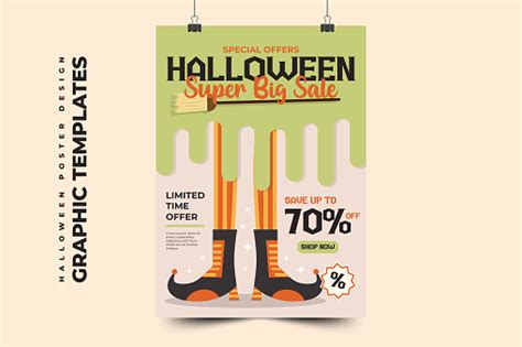 할로윈 그래픽 디자인 간단하고 우아한 템플릿으로 사용자 정의하기 쉽습니다 10월에 대한 스톡 벡터 아트 및 기타 이미지 10월 거미 계절 Istock