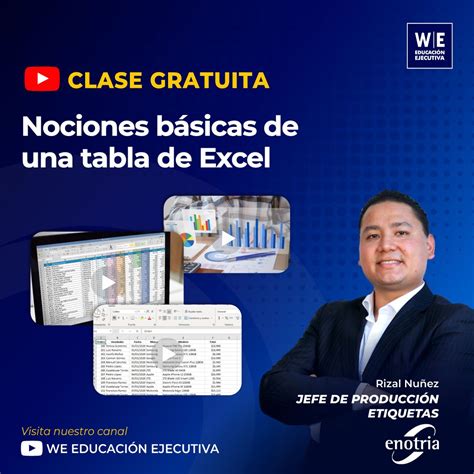 We Educación Ejecutiva En Linkedin 🔴 Clase Gratuita Nociones Básicas De Una Tabla En Excel 💻