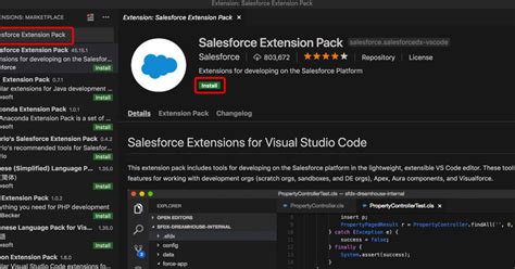 salesforce extension pack for vs code