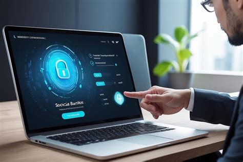 Security Password Login Online Concept Businessman Using Finger Scan And Entering Username