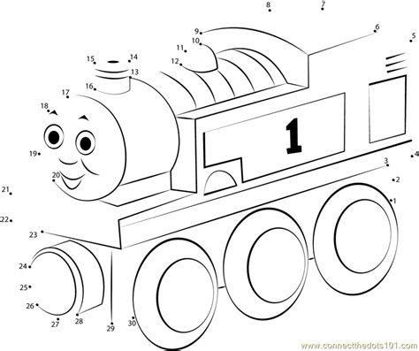 Thomas Dot To Dot Printable Worksheet Connect The Dots