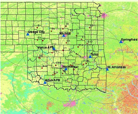 Map Showing The Nominal Coverage Of WSR D Radar Systems In The Download Scientific Diagram