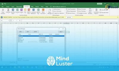 Learn Formulas Tab Option In Excel Mind Luster
