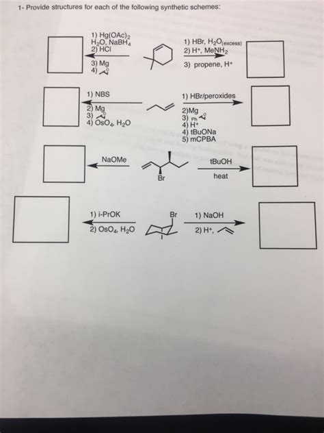 Solved Provide structures for each of the following | Chegg.com