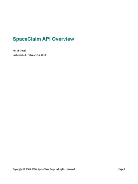Api Overview Pdf C Sharp Programming Language Application