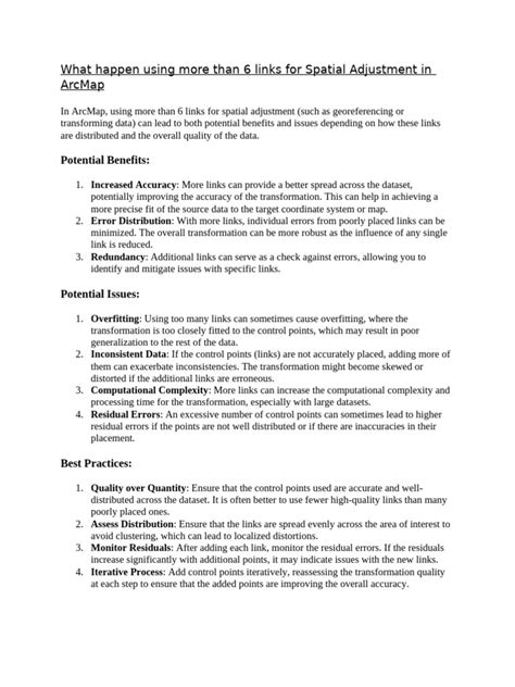 Qa For Spatial Adjustment Pdf