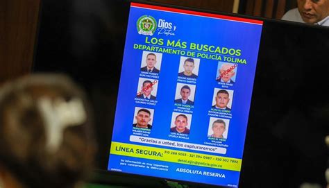 Cartel De Los Criminales Más Buscados Fue Presentado En El Tolima