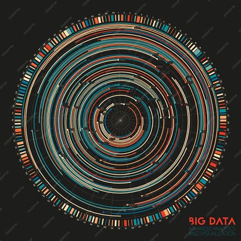 Premium Vector Vector Abstract Colorful Big Data Information Sorting Visualization Social