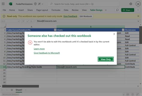 Troubleshooting Someone Else Has Checked Out This Workbook In Sharepoint Online Sharepoint