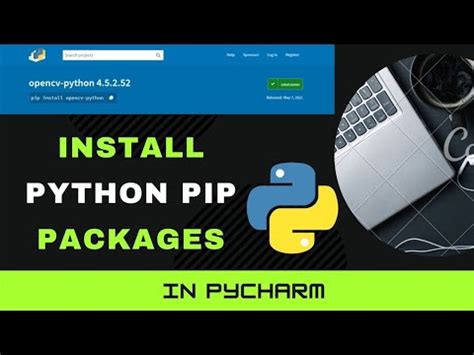 How To Install Python PIP Packages In Pycharm Python Project Open Cv YouTube