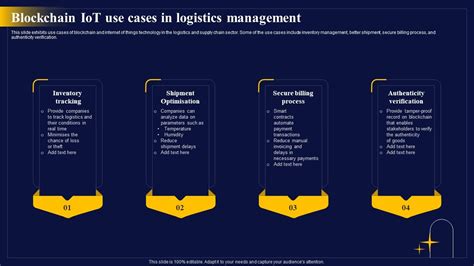 Blockchain IoT Use Cases In The Ultimate Guide To Blockchain Integration IoT SS PPT Presentation