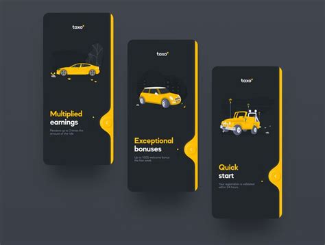 taxo ui kit — ui kits on ui8 ui kit app interface design taxi app