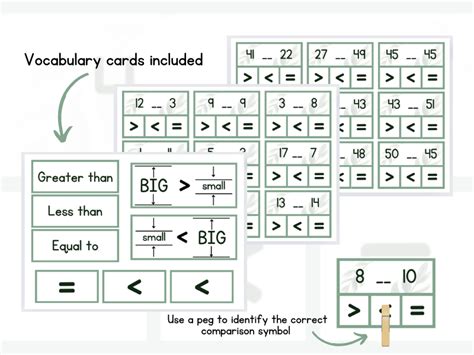 Maths Number Comparison Activity Cards Teaching Resources Maths Number Comparison Activity Cards Teaching Resources
