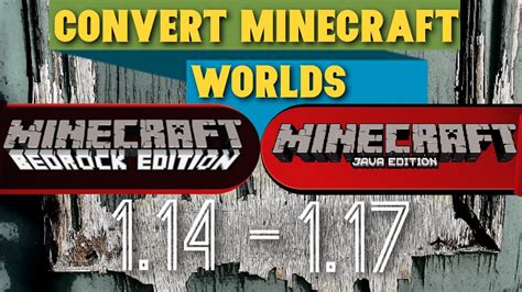 How To Convert A Minecraft World From Java To Bedrock Working Method In