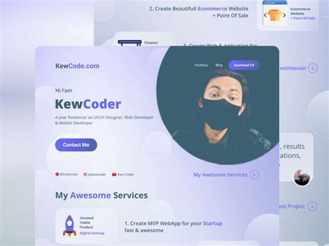 Day 1 Personal Portfolio Website Glass Morphism Portfolio Website