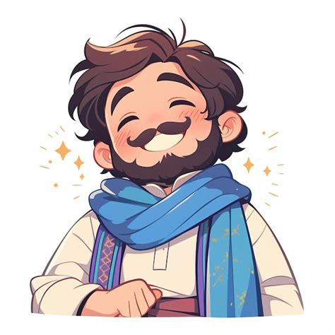 Premium Vector Pakistani Man In Traditional Qawwali Singers Outfit