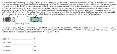 Solved In This Problem We Ll Analyze A Car Collision Assume Chegg