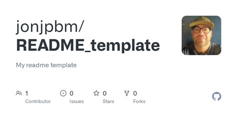 GitHub Jonjpbm README Template My Readme Template