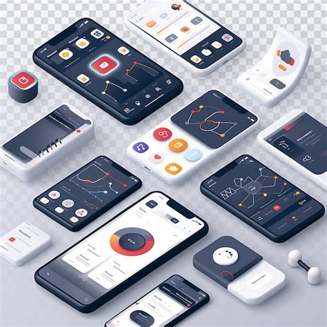 Modern Mobile Ui Elements For App Design Inspiration Premium Ai Generated Psd
