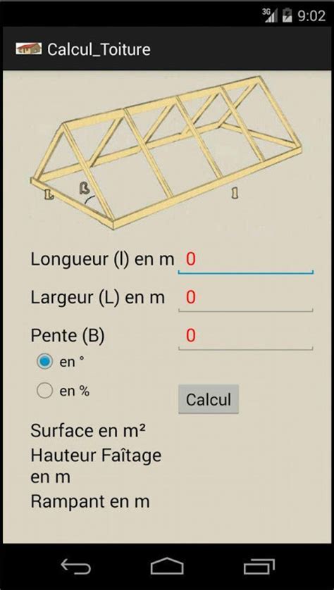 Calcul De Surface De Toiture Apk Para Android Descargar