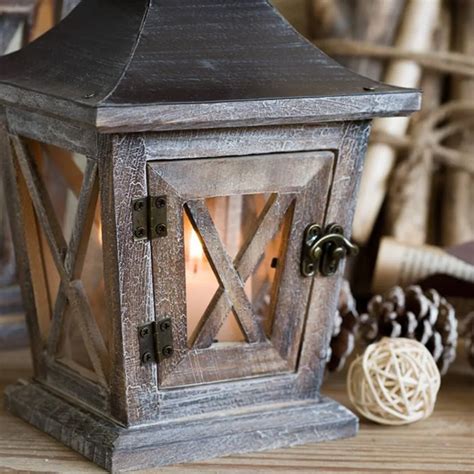 Прямая Ретро деревянный фонарь стеклянный ветряной светильник подсвечник декоративное
