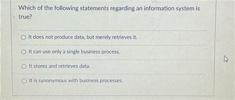 Solved Which Of The Following Statements Regarding An