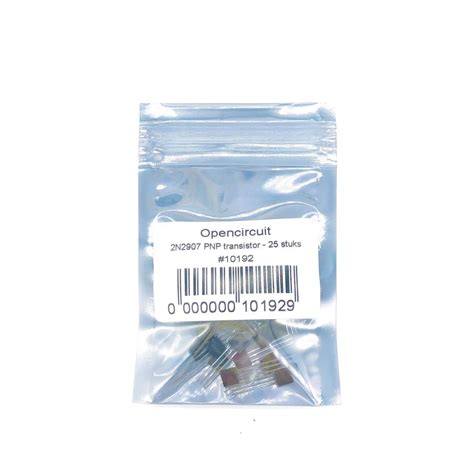 2N2907 PNP transistor - 25 stuks - Opencircuit