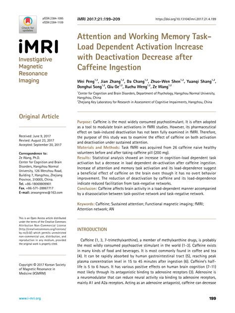 Download Pdf Attention And Working Memory Task Load Dependent Activation Increase With